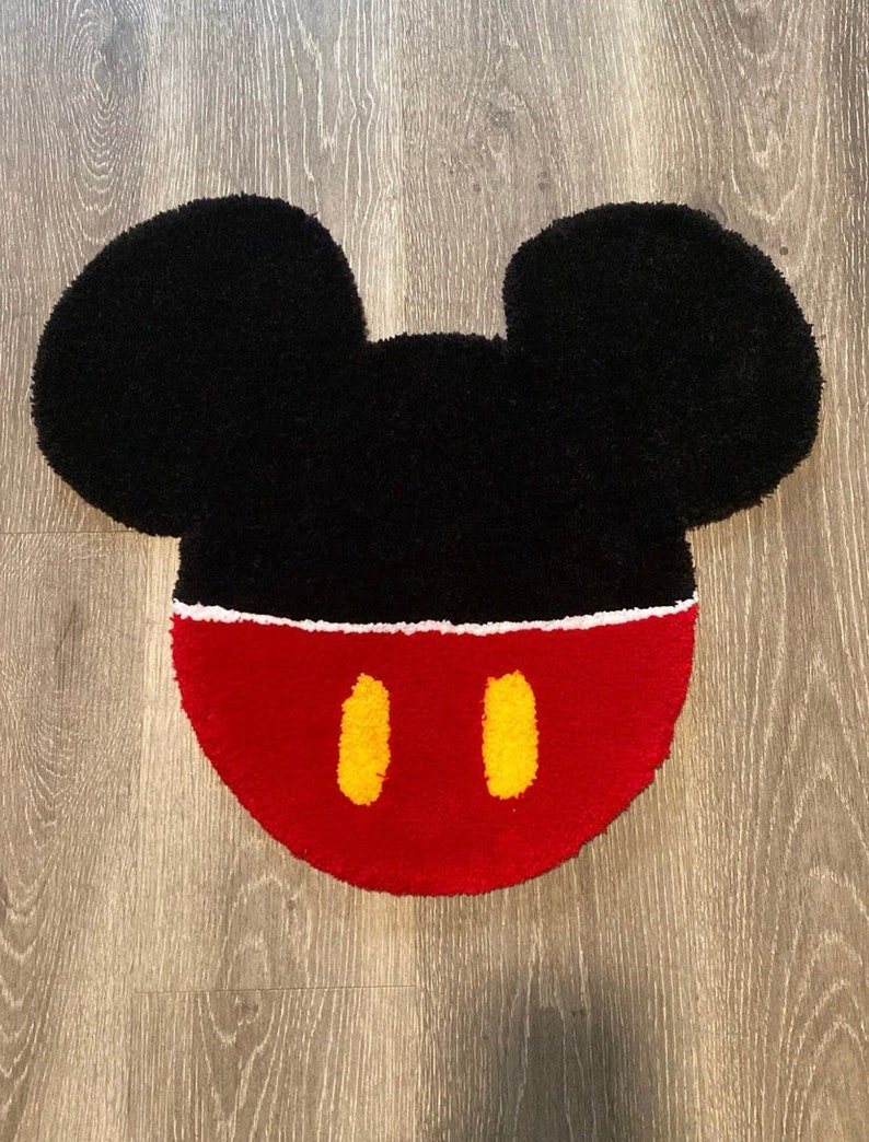 Custom Disney Mickey Mouse Tufted Rug - Etsy