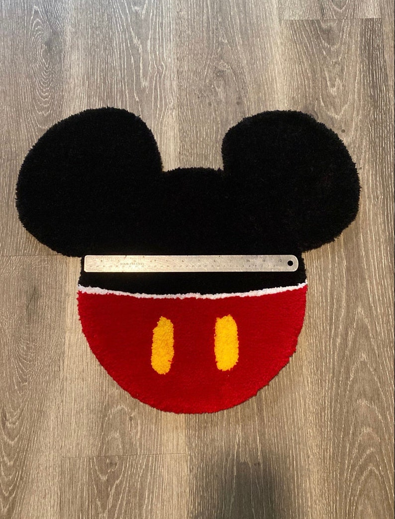 Custom Disney Mickey Mouse Tufted Rug - Etsy