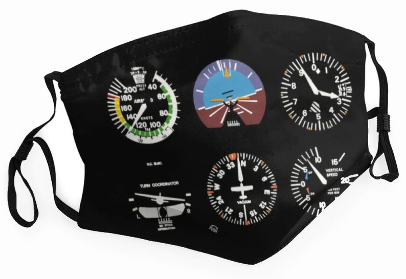 Pilot Plane Face Mask Cockpit Controls Adult Adjustable Nose - Etsy