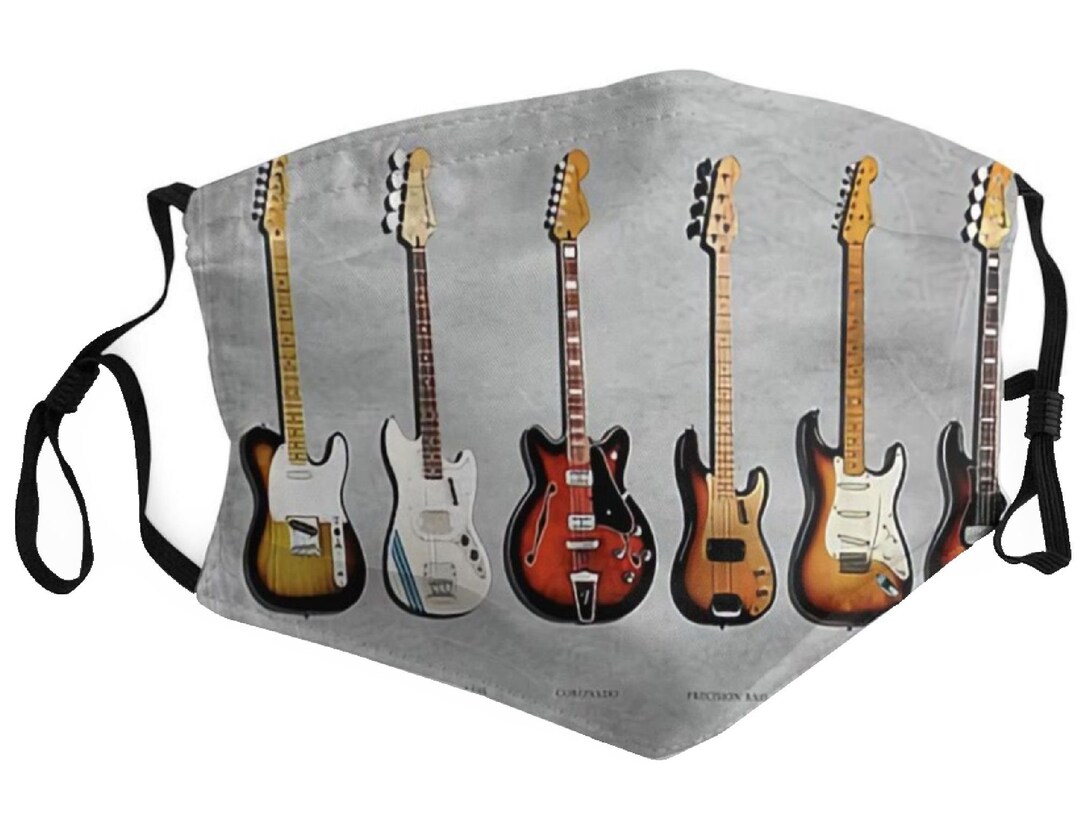 Guitar Face Mask Instrument Adult Adjustable Nose Wire Freepost UK - Etsy