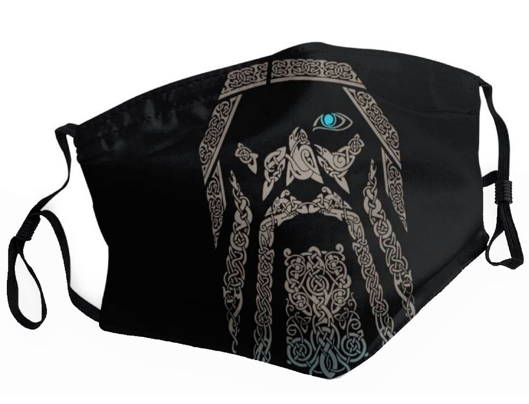 Viking Face Mask Ragnor Odin Adult Adjustable Nose Wire Freepost UK - Etsy
