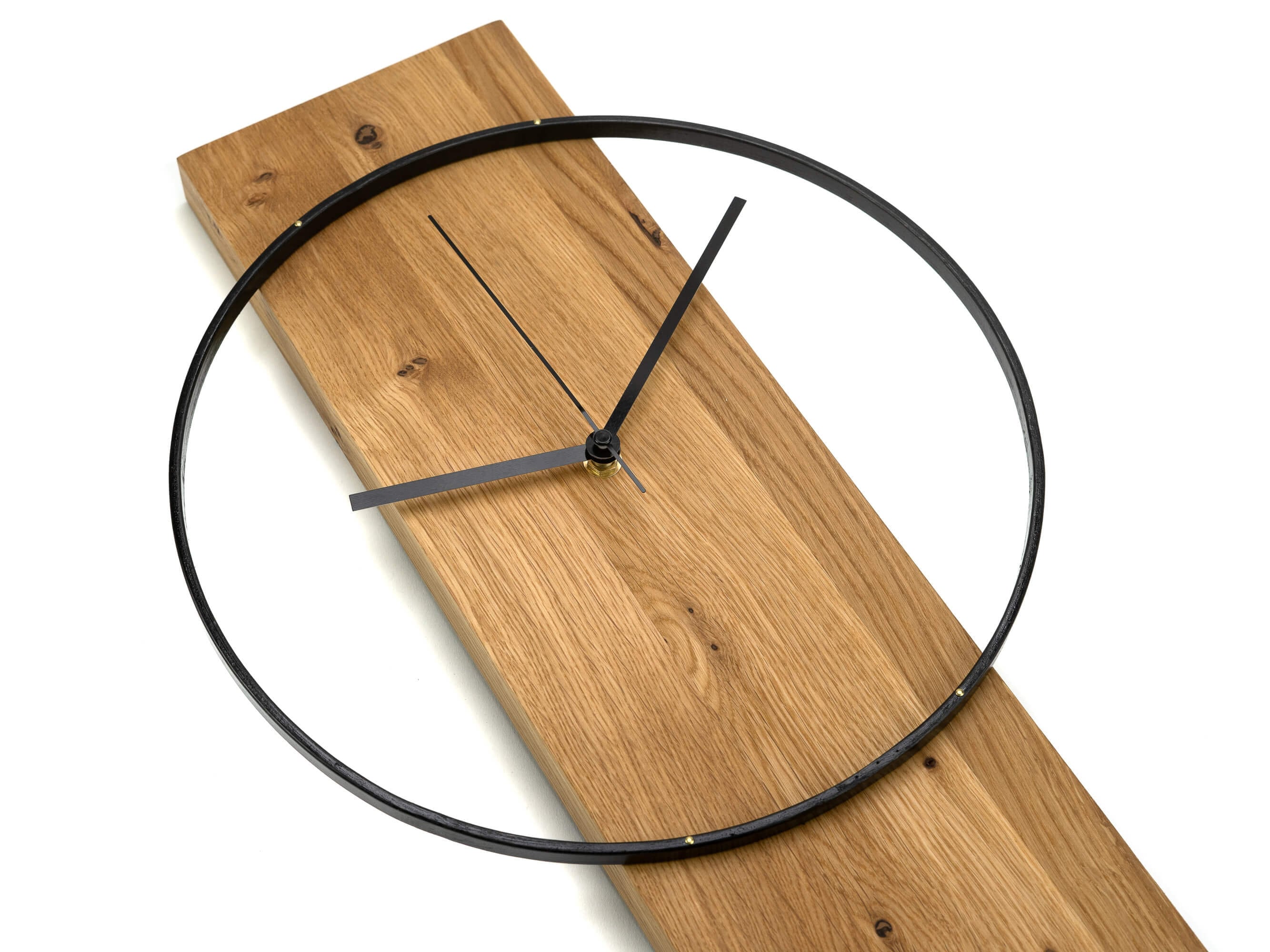 Wanduhr Holz Eiche