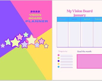 Purple Vision Board - Etsy