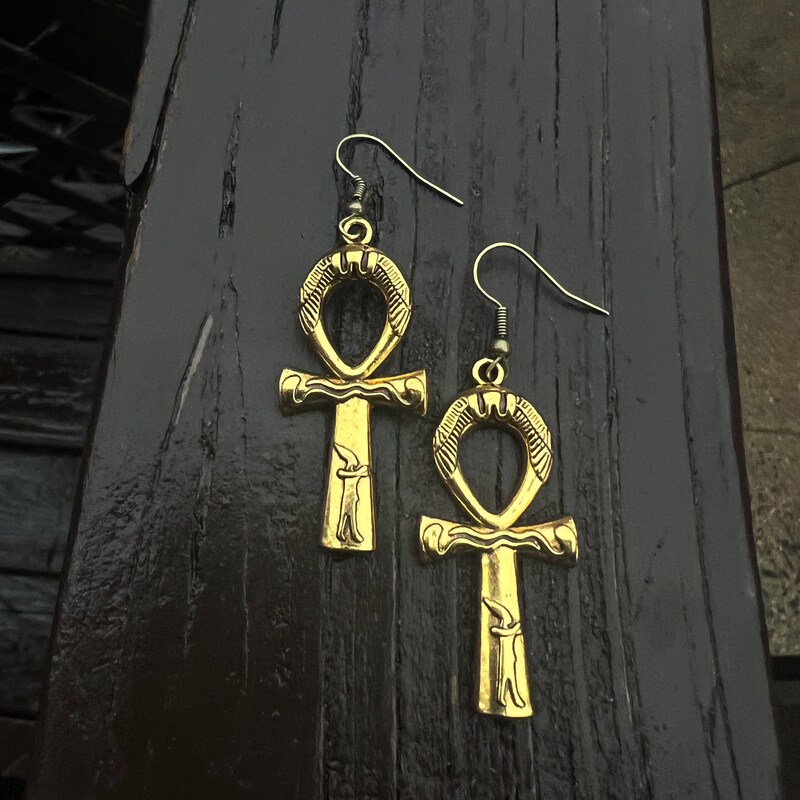 Ankh Earrings - Etsy