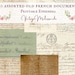20 Assorted French Papers, Printable, Digital Download, Handwriting ...