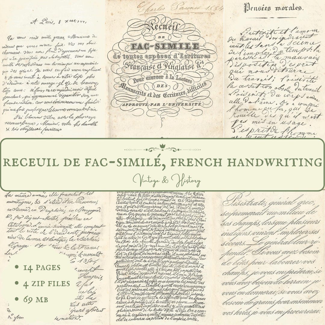Recueil De Fac-similé De Toutes Espèces D'écritures Française, 1854 ...