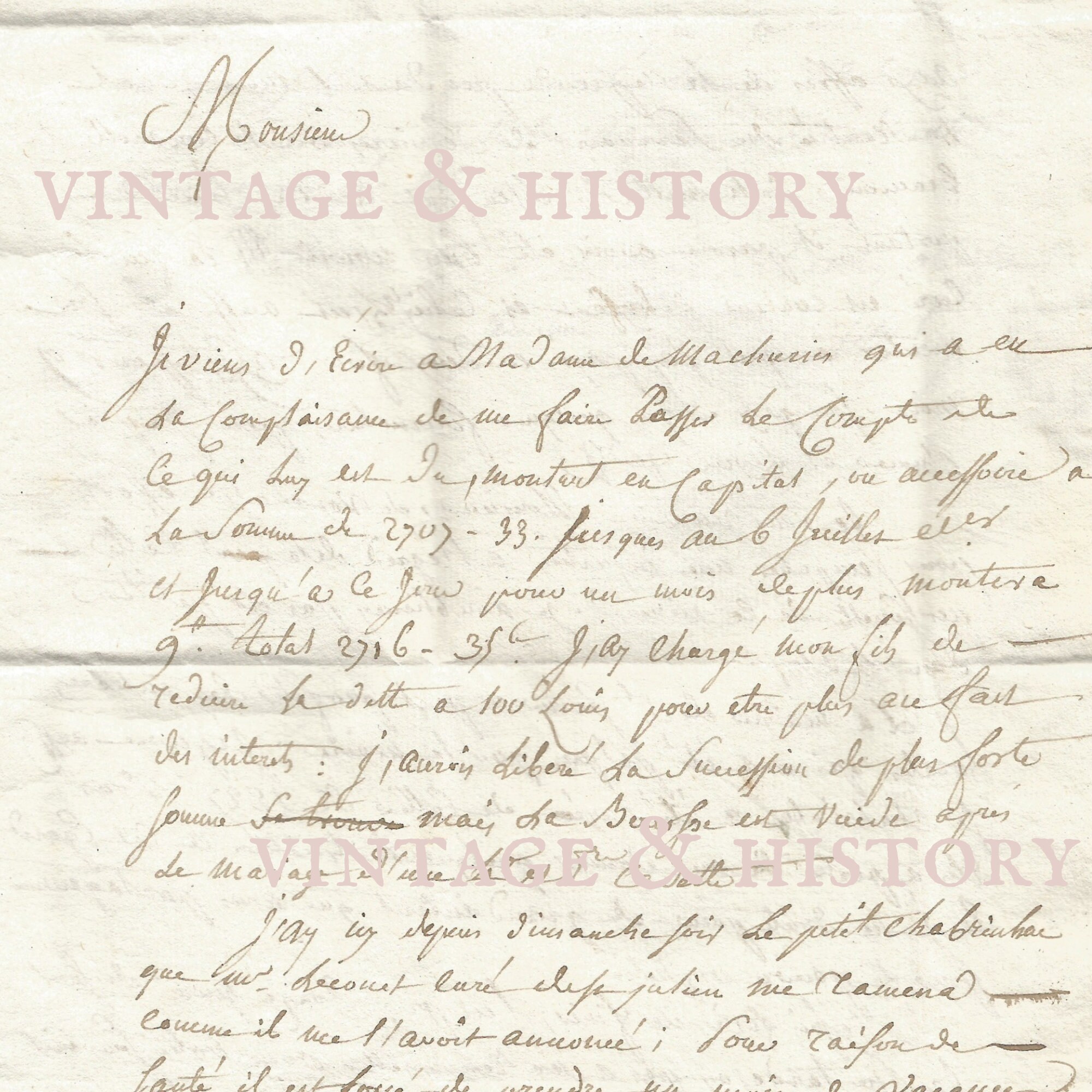 1880s Collection of Antique French Letters {4} Vintage, Printable Paper ...