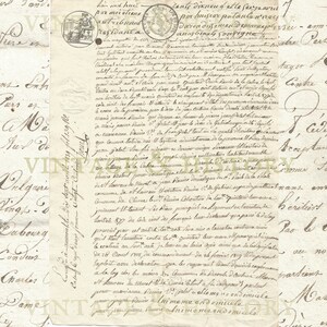 16 Page Bundle {5}, 1800s French Paper, Handwritten, Calligraphy ...