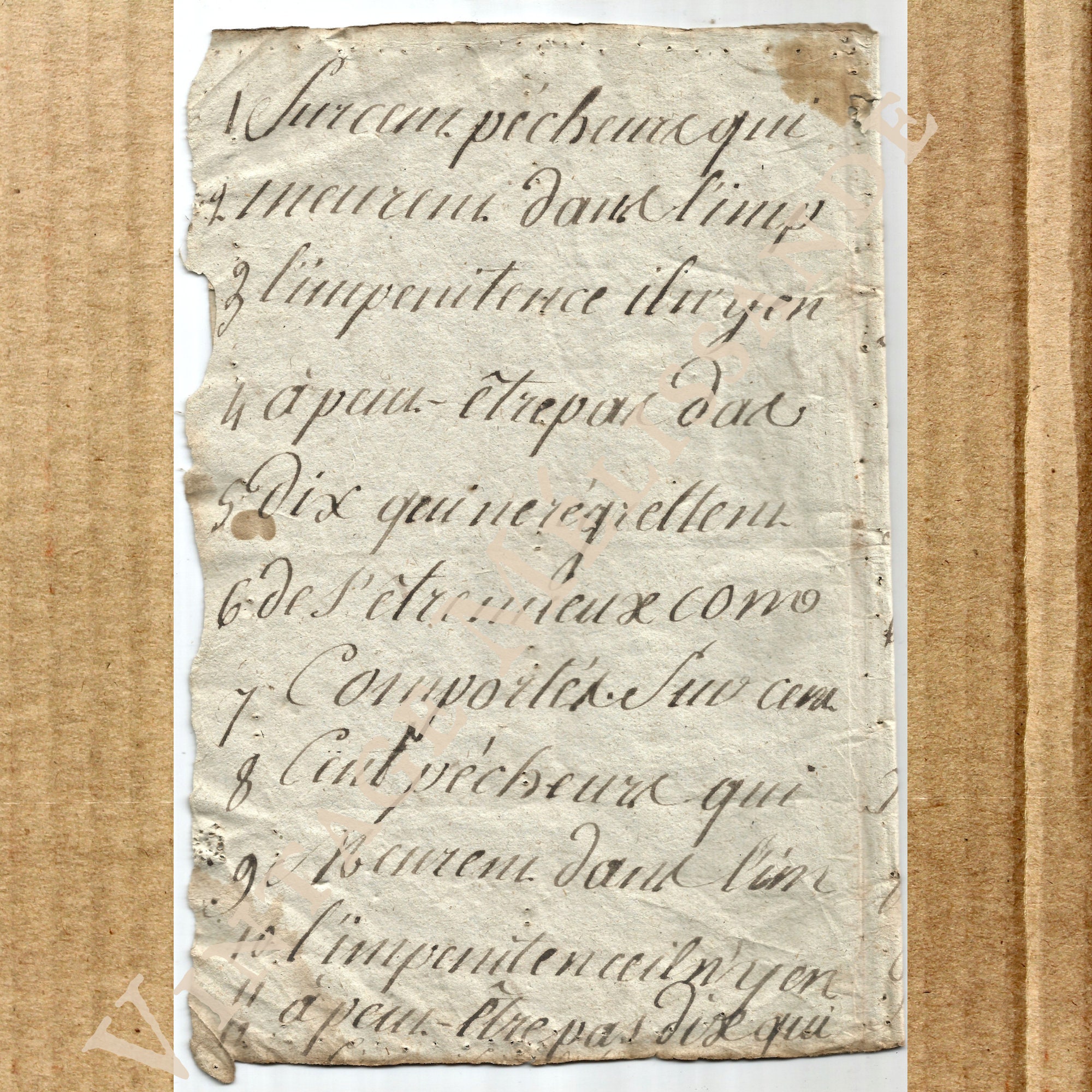 1800s Calligraphy, Old French Papers, Digital Download, Ephemera ...