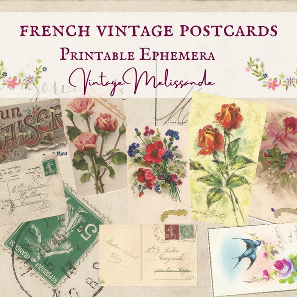 French Postcards - Etsy