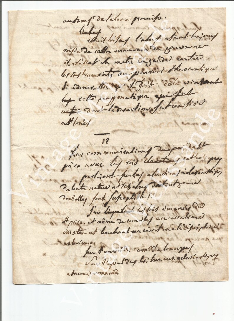 1800s Handwritten Pages, French Paper, Printable, Vintage, Ephemera ...