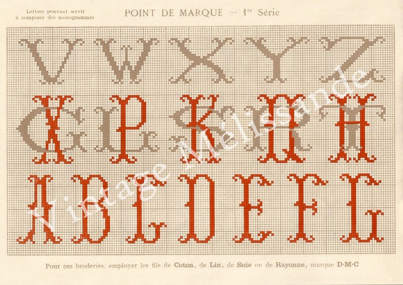 French Vintage Embroidery Patterns, Printable, Digital, Download ...