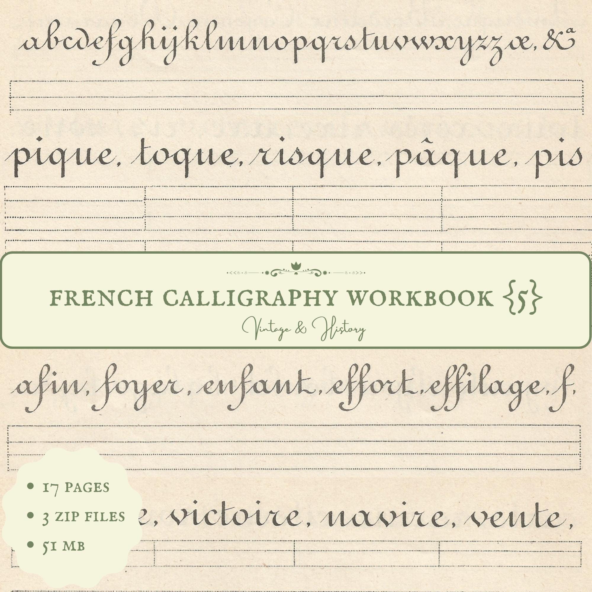 Nouvelle Méthode D'Écriture {5}, French Handwriting and Calligraphy ...