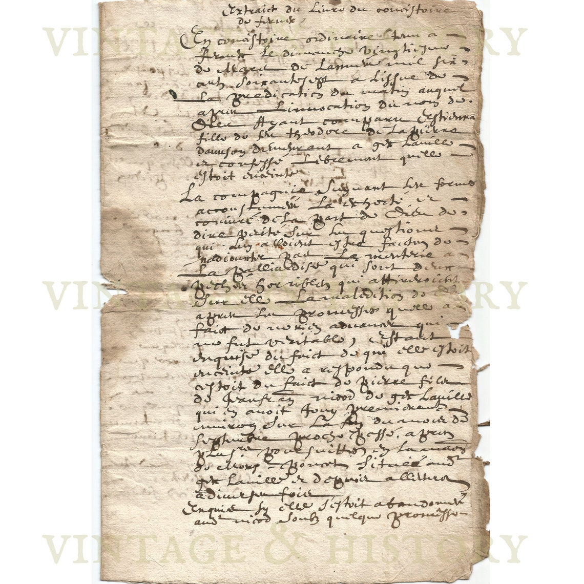 1600s Collection 2 Antique French Papers Printable - Etsy