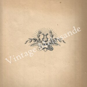 Printable French Music Sheets, Partitions, Digital, Download, Ephemera ...