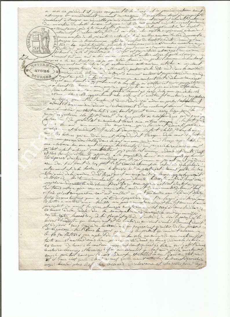 1839 French Paper, Printable, Vintage, Ephemera, Digital, Journals - Etsy