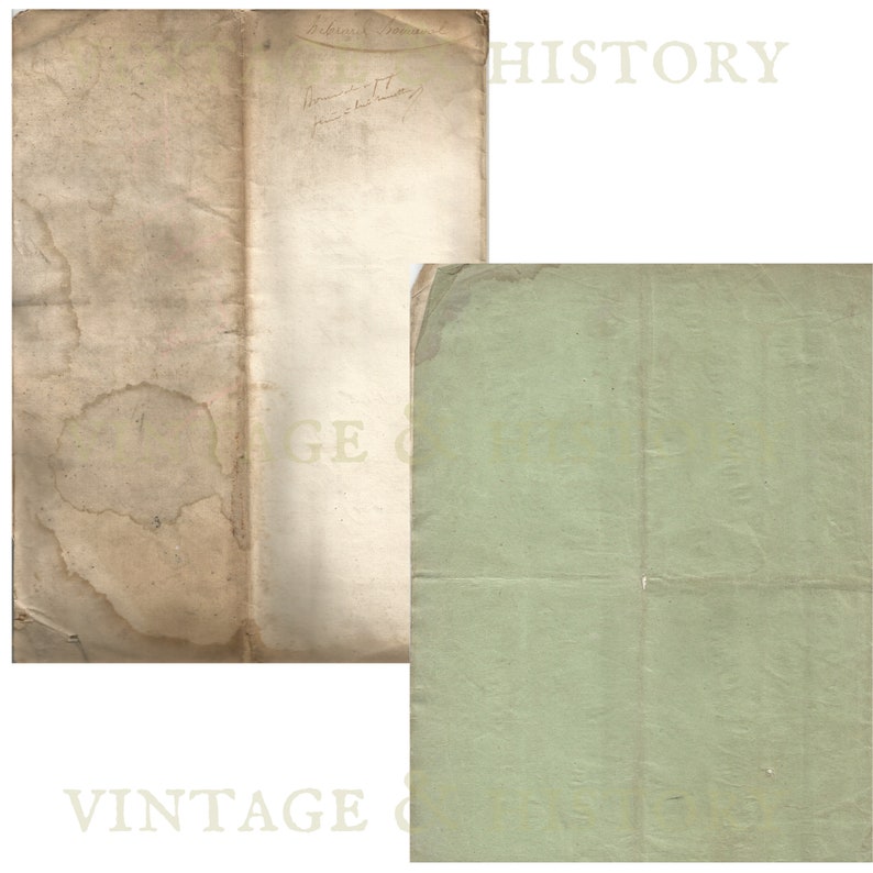 Bundle of Blank Papers, 1800s, 21 Pages, French, Printable, Vintage ...