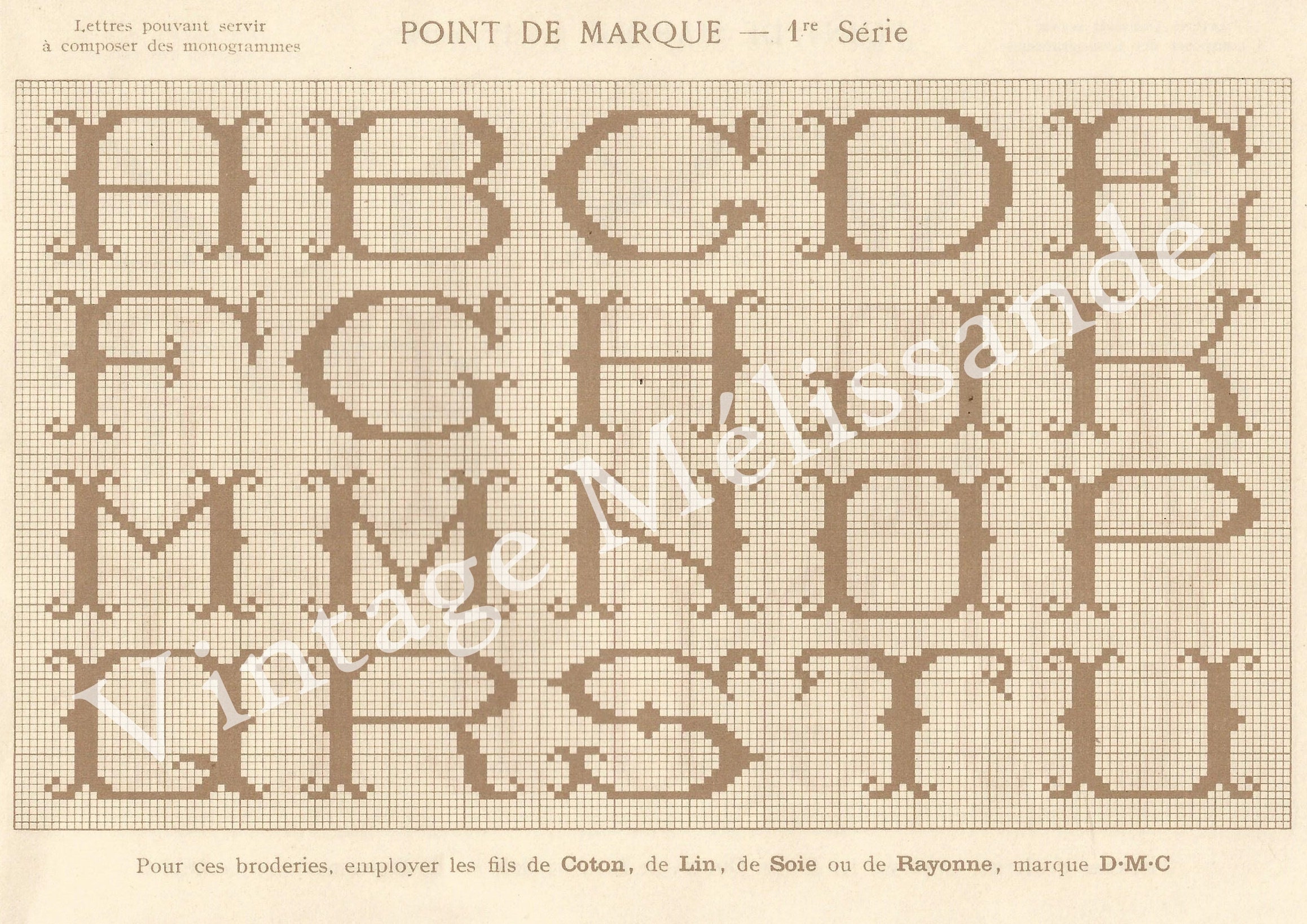 French Vintage Embroidery Patterns, Printable, Digital, Download ...