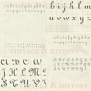 French Handwriting Schoolbook, écriture Ronde Française, Printable ...