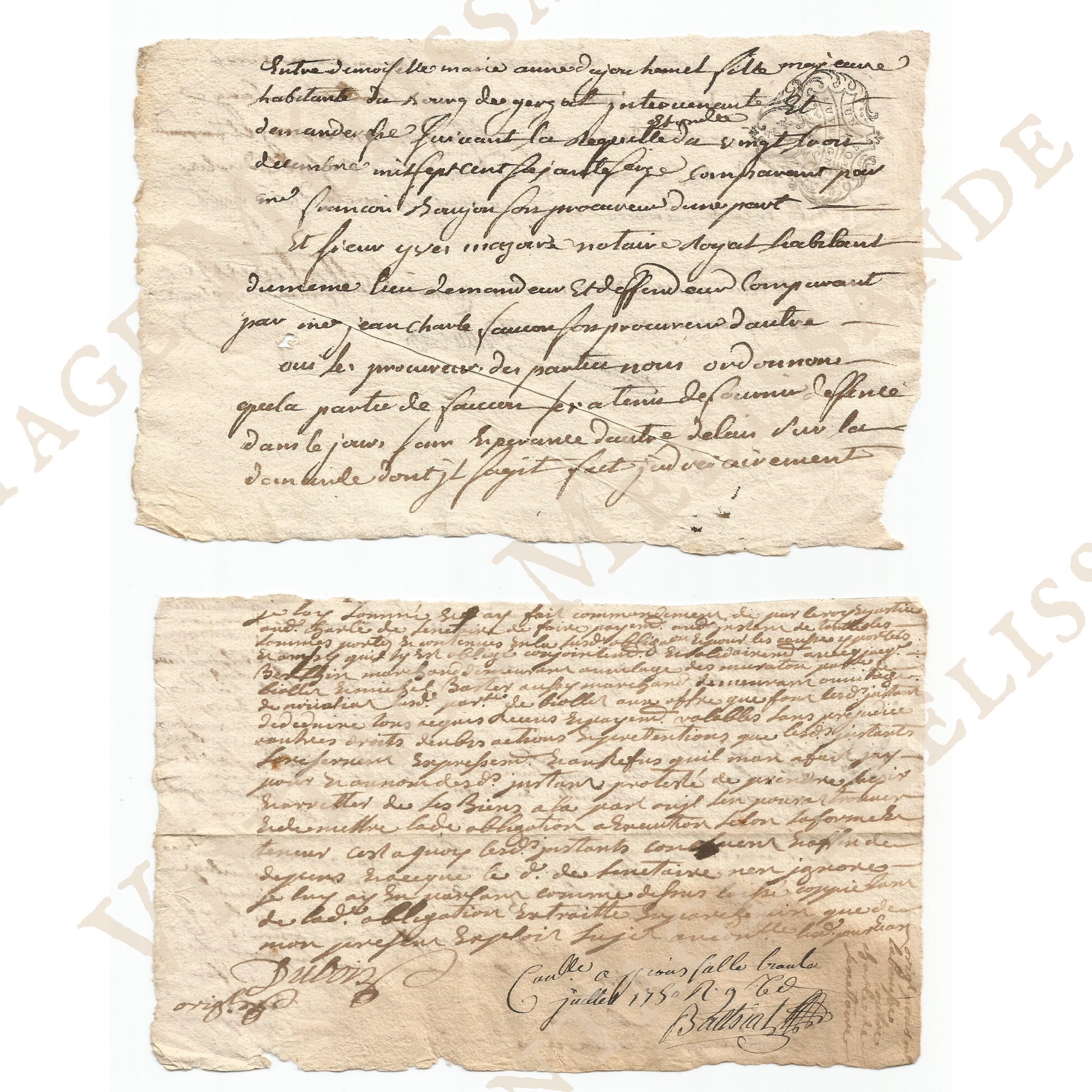 20 Assorted French Papers, Printable, Digital Download, Handwriting ...