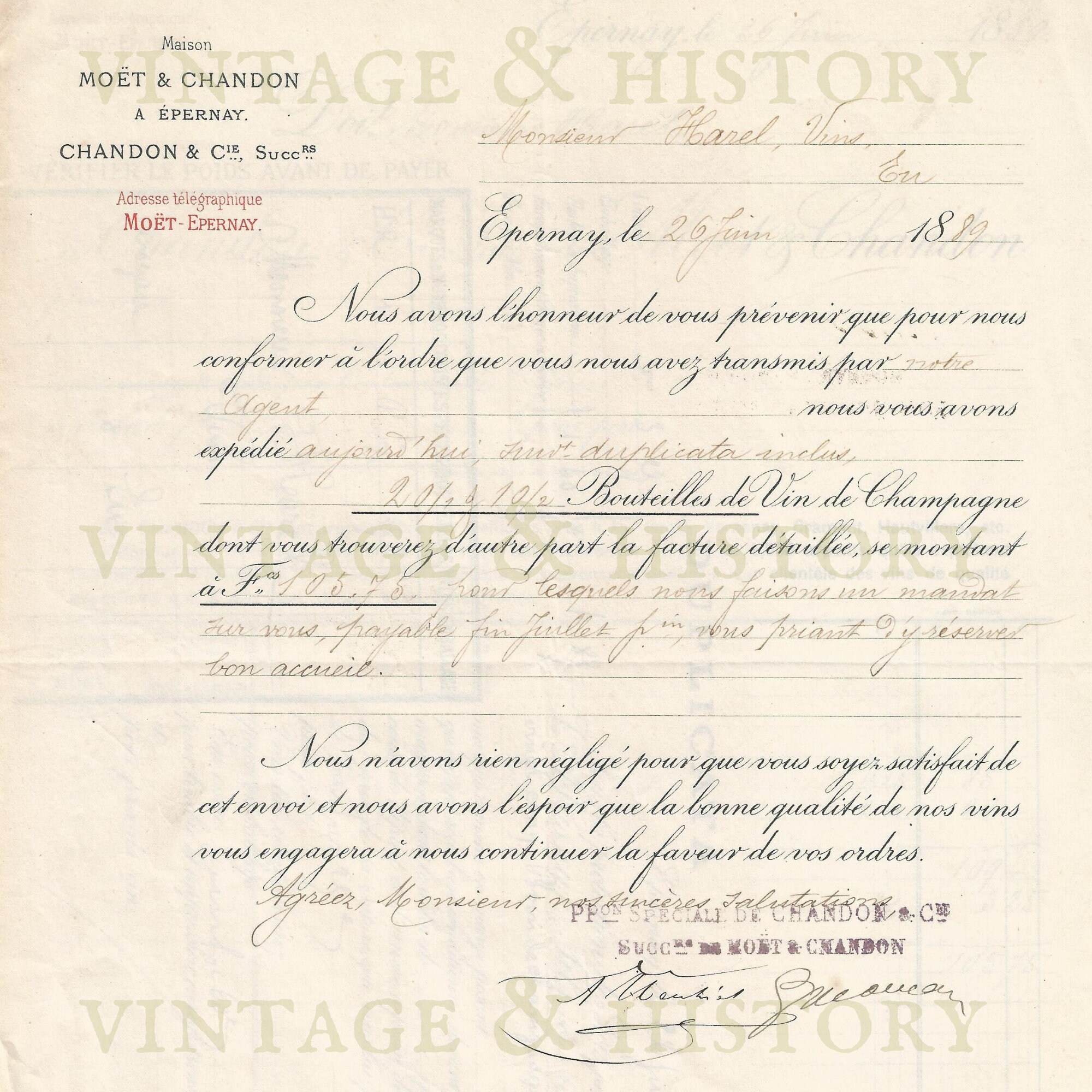 Enormous Bundle of French Receipts, 65 Pages, 1800s, Printable, Vintage ...