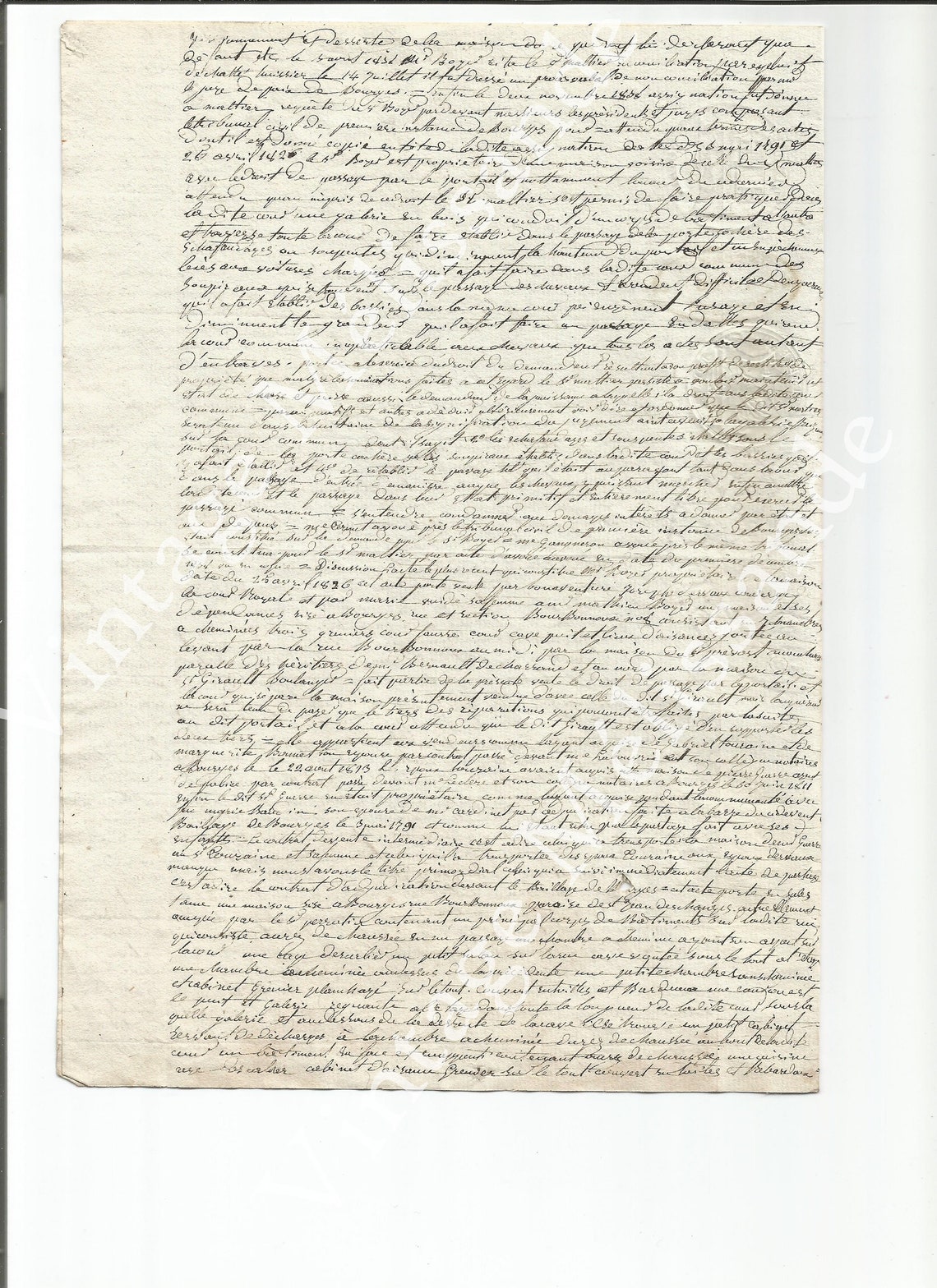 1839 French Paper, Printable, Vintage, Ephemera, Digital, Journals - Etsy