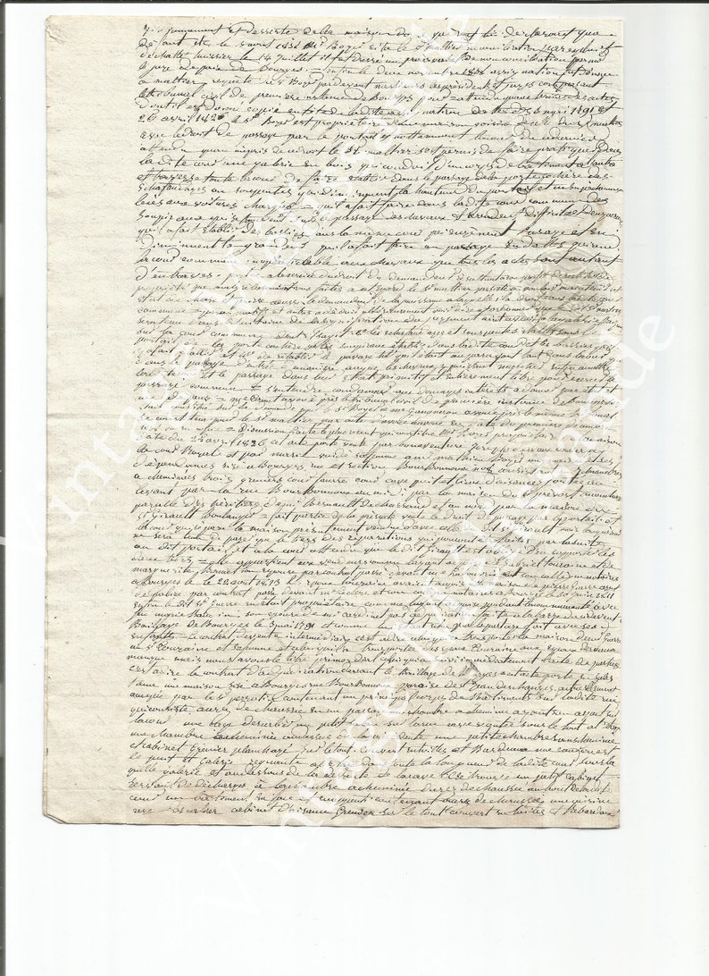 1839 French Paper, Printable, Vintage, Ephemera, Digital, Journals - Etsy