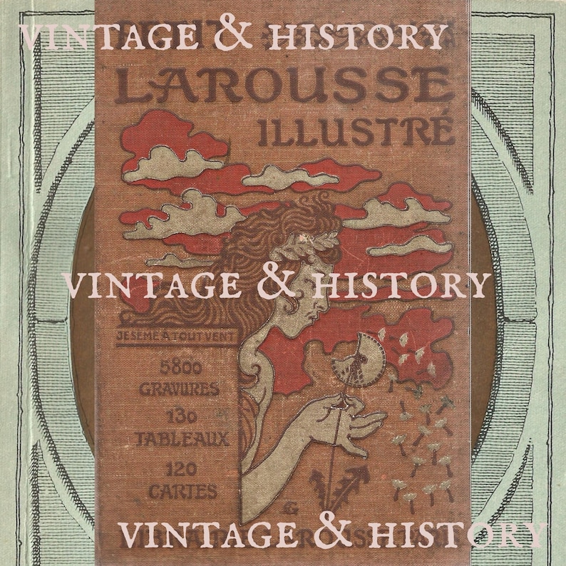 French Book Covers, Printable, Vintage, Paper Ephemera, Digital ...