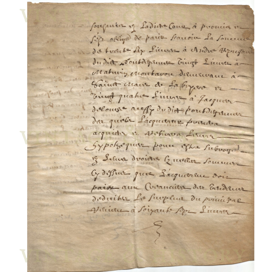 1600s Collection 2 Antique French Papers Printable - Etsy