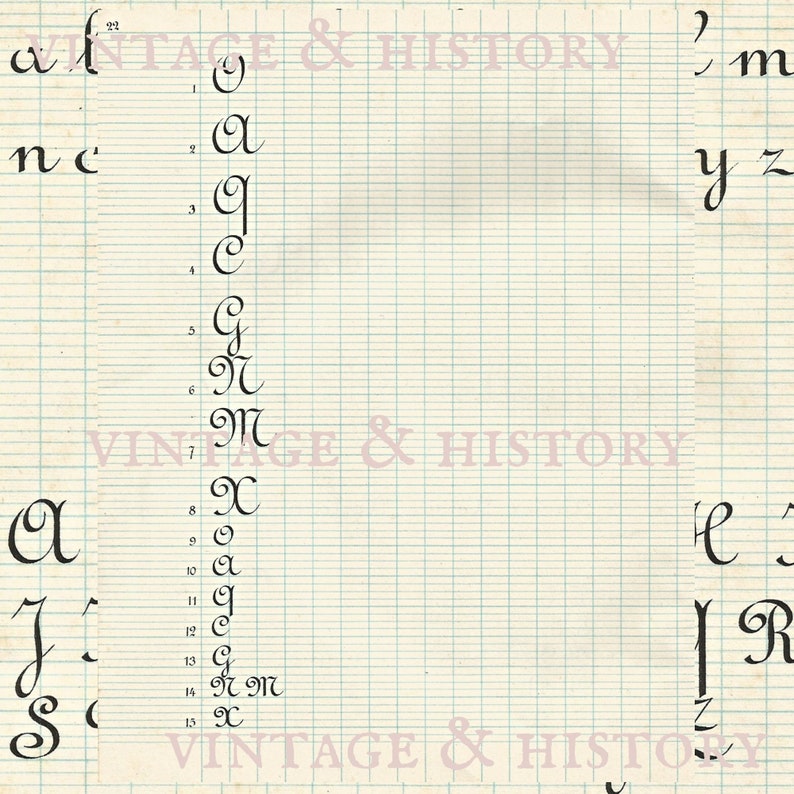 French Handwriting Schoolbook, écriture Ronde Française, Printable ...