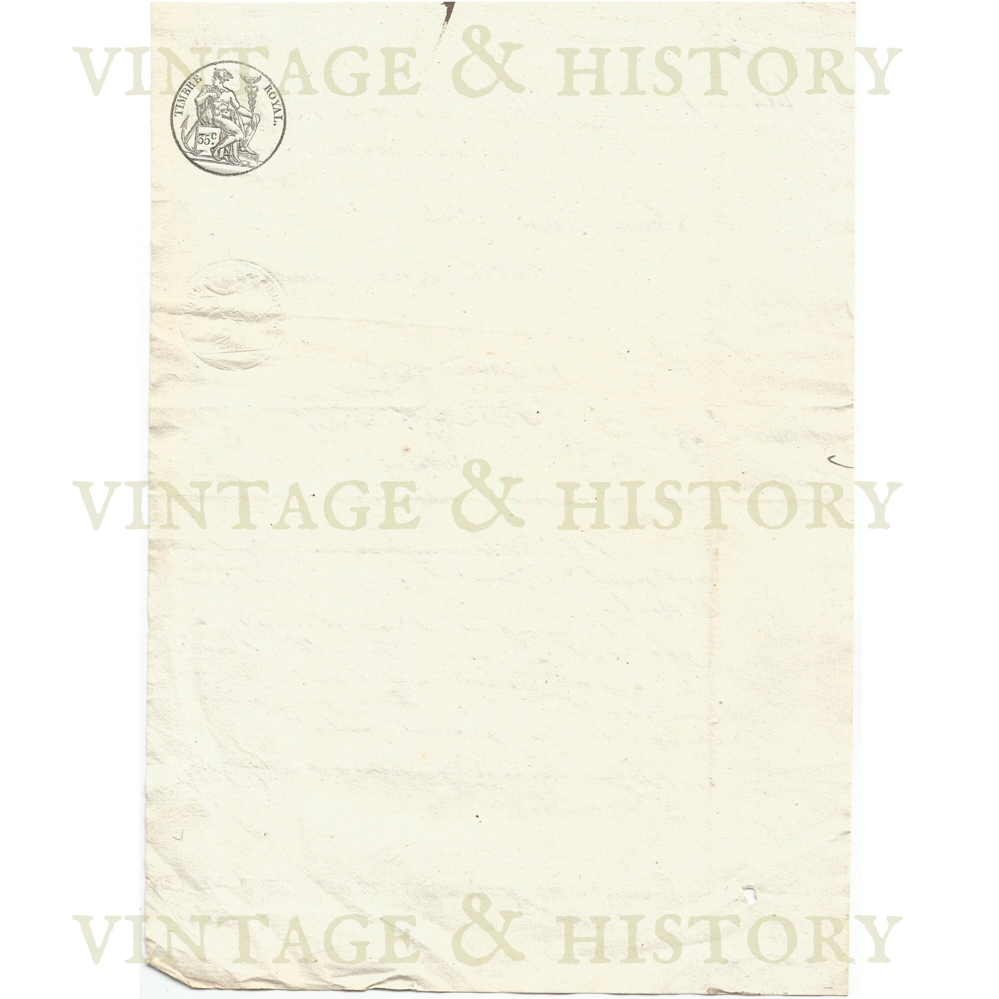 Bundle of Blank Papers, 1800s, 21 Pages, French, Printable, Vintage ...
