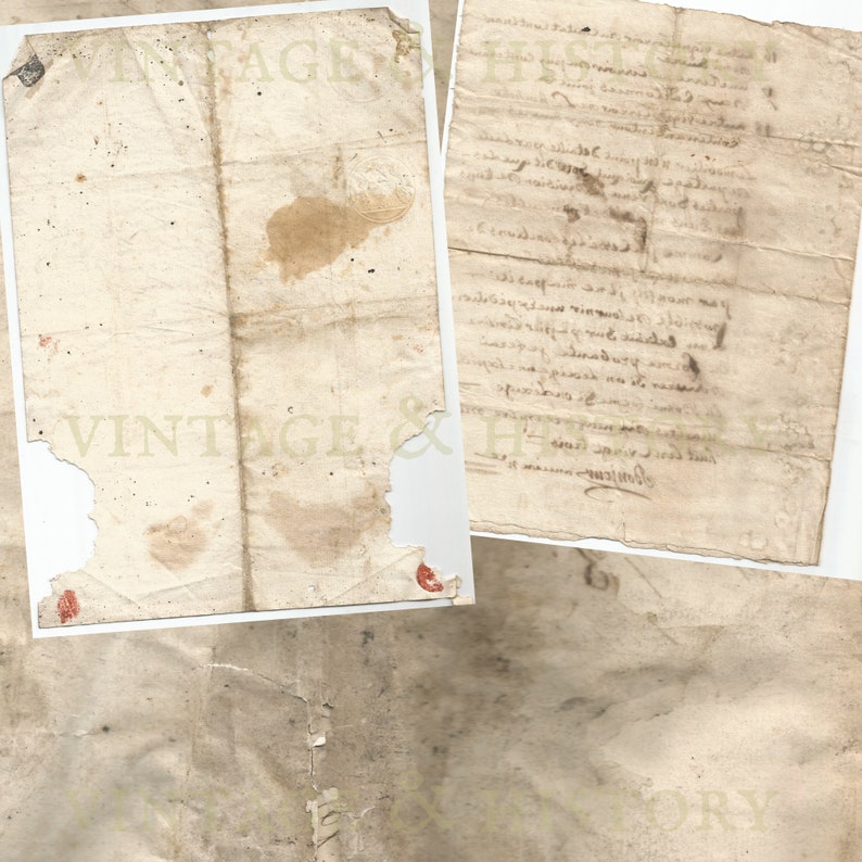 Bundle of Blank Papers, 1800s, 21 Pages, French, Printable, Vintage ...