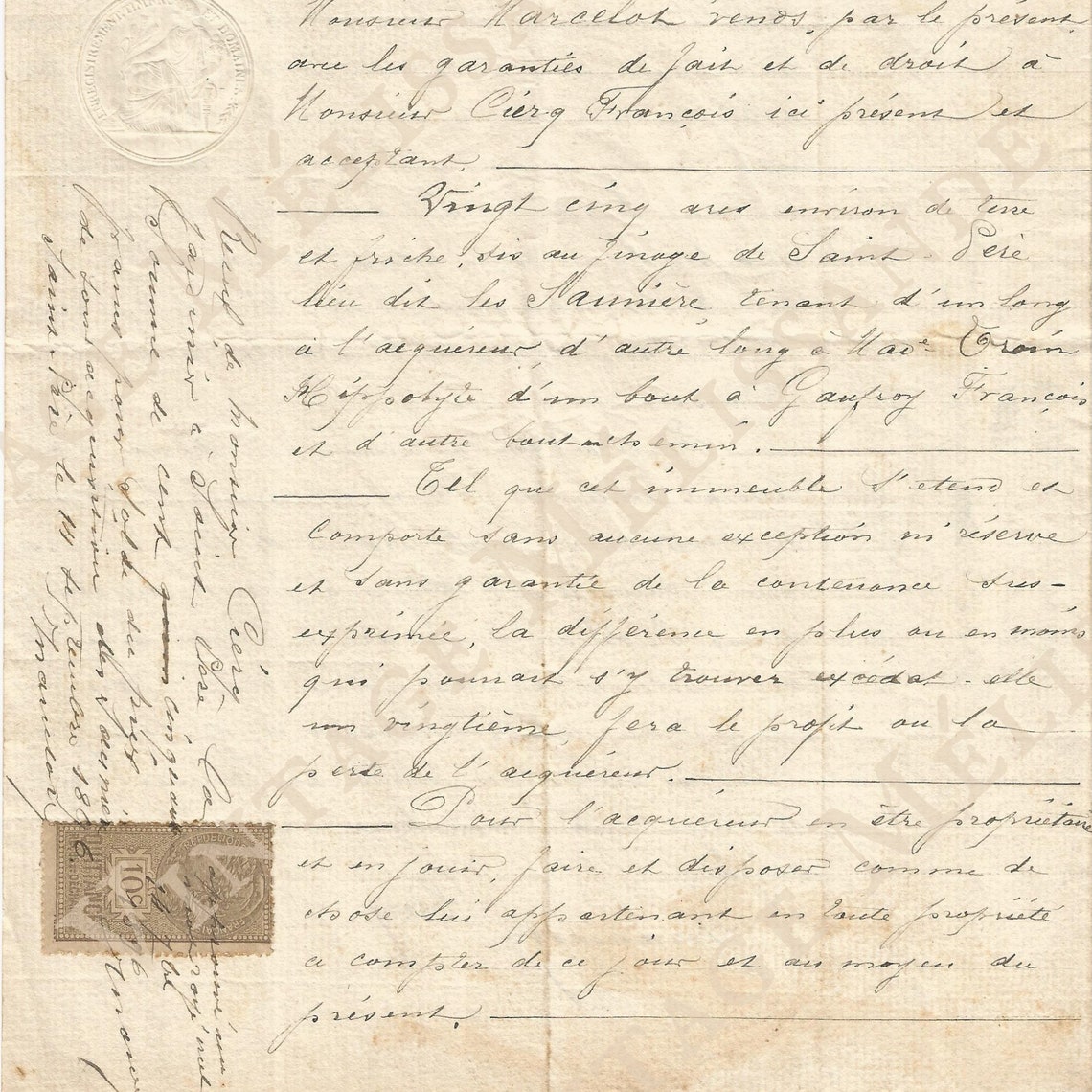 20 Assorted French Papers, Printable, Digital Download, Handwriting ...
