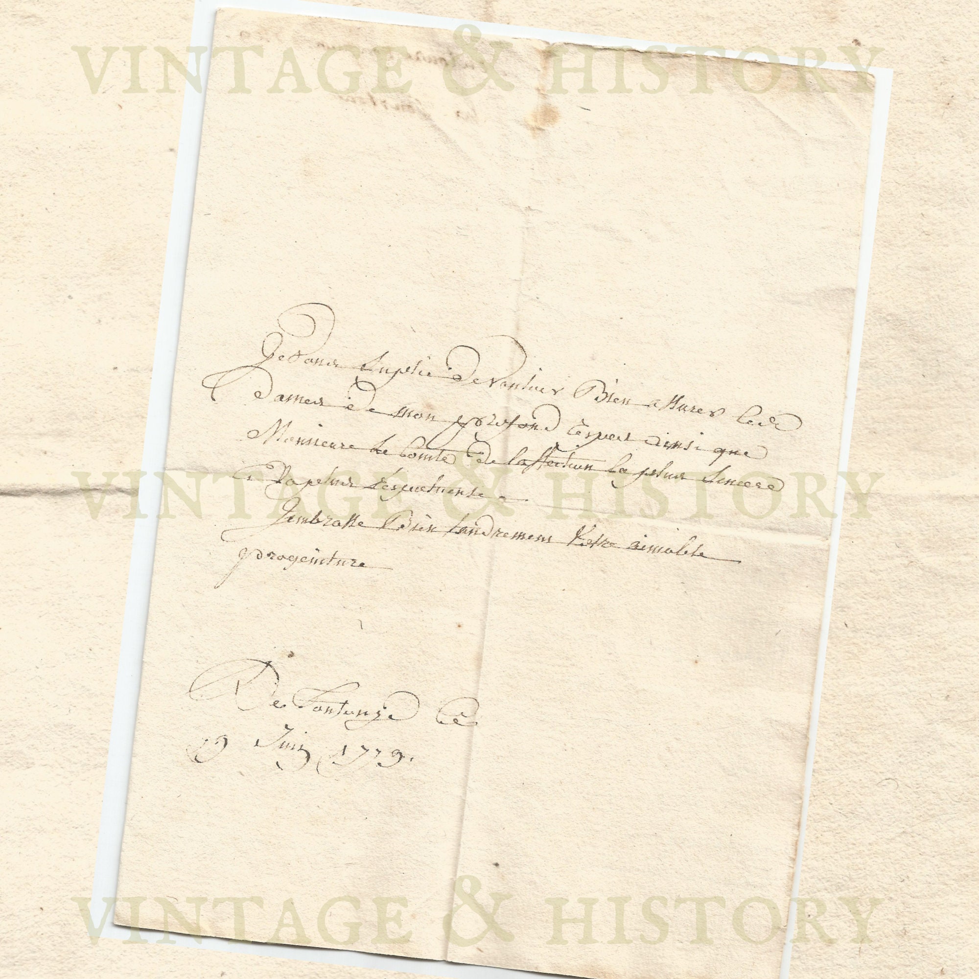 1779 Letters, Handwritten, Calligraphy, Printable, Vintage, Ephemera ...