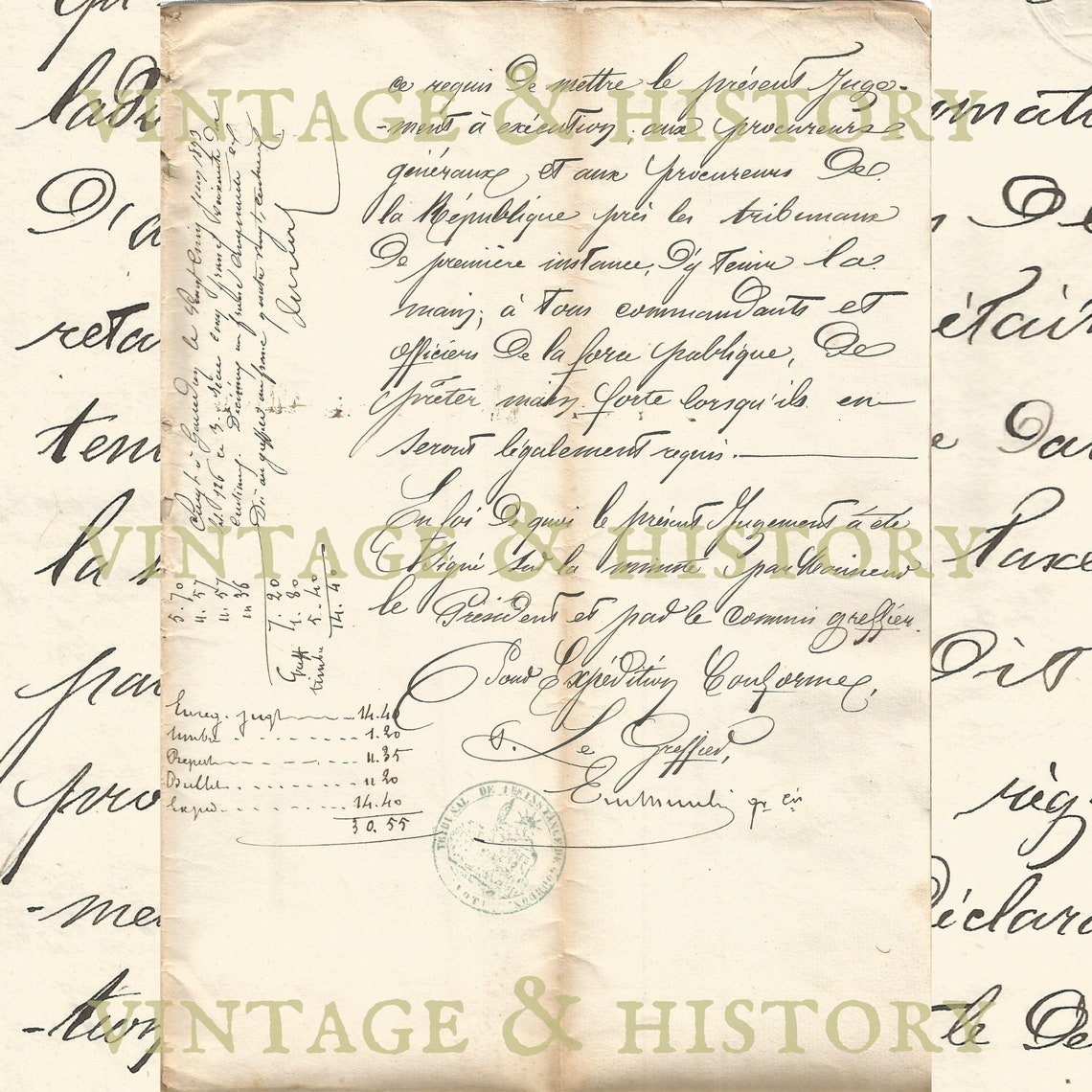 1873 French Paper Vintage Printable Digital Ephemera - Etsy