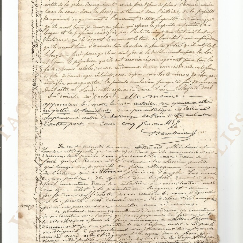 20 Assorted French Papers, Printable, Digital Download, Handwriting ...