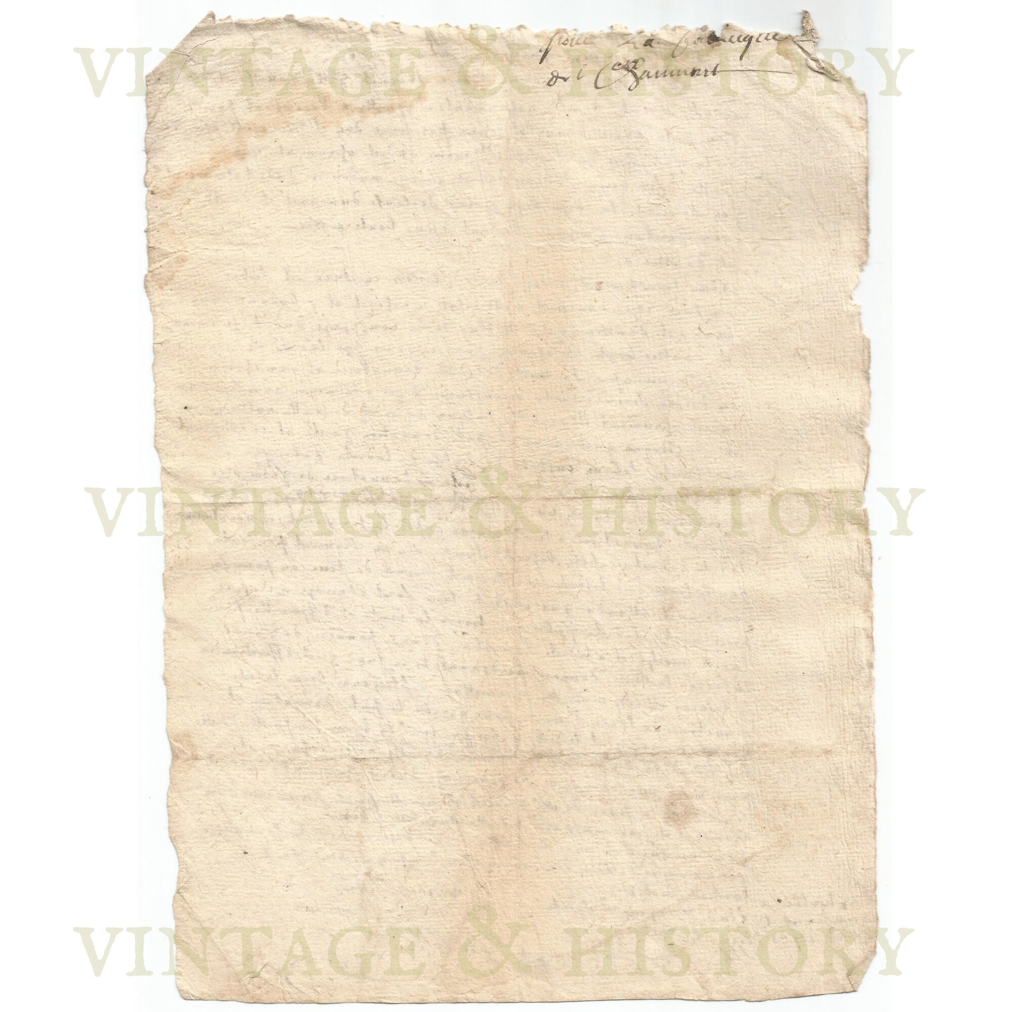 Bundle of Blank Papers, 1800s, 21 Pages, French, Printable, Vintage ...