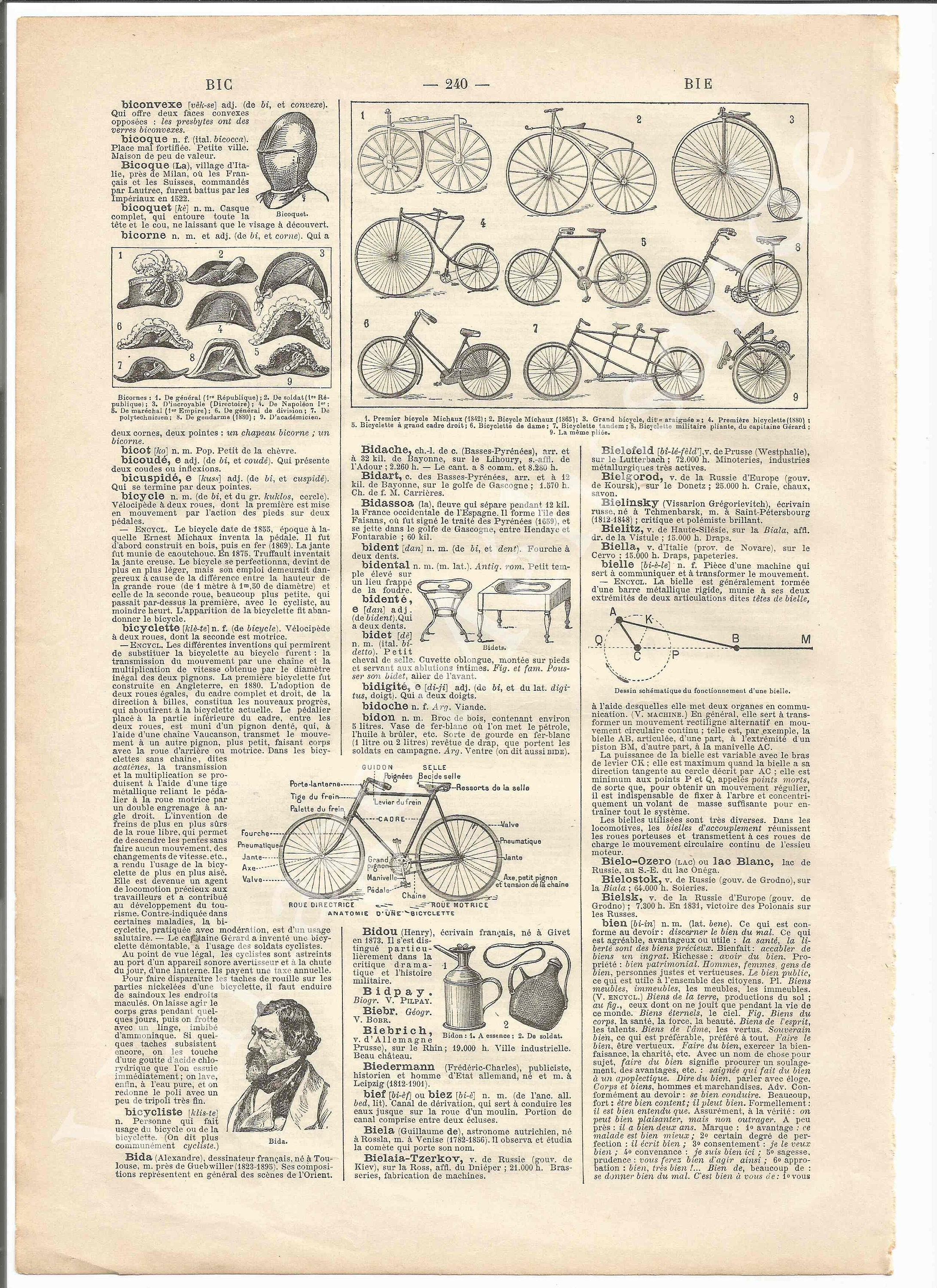 French Dictionary Pages, Letter B, Larousse, Alphabet, Printable ...