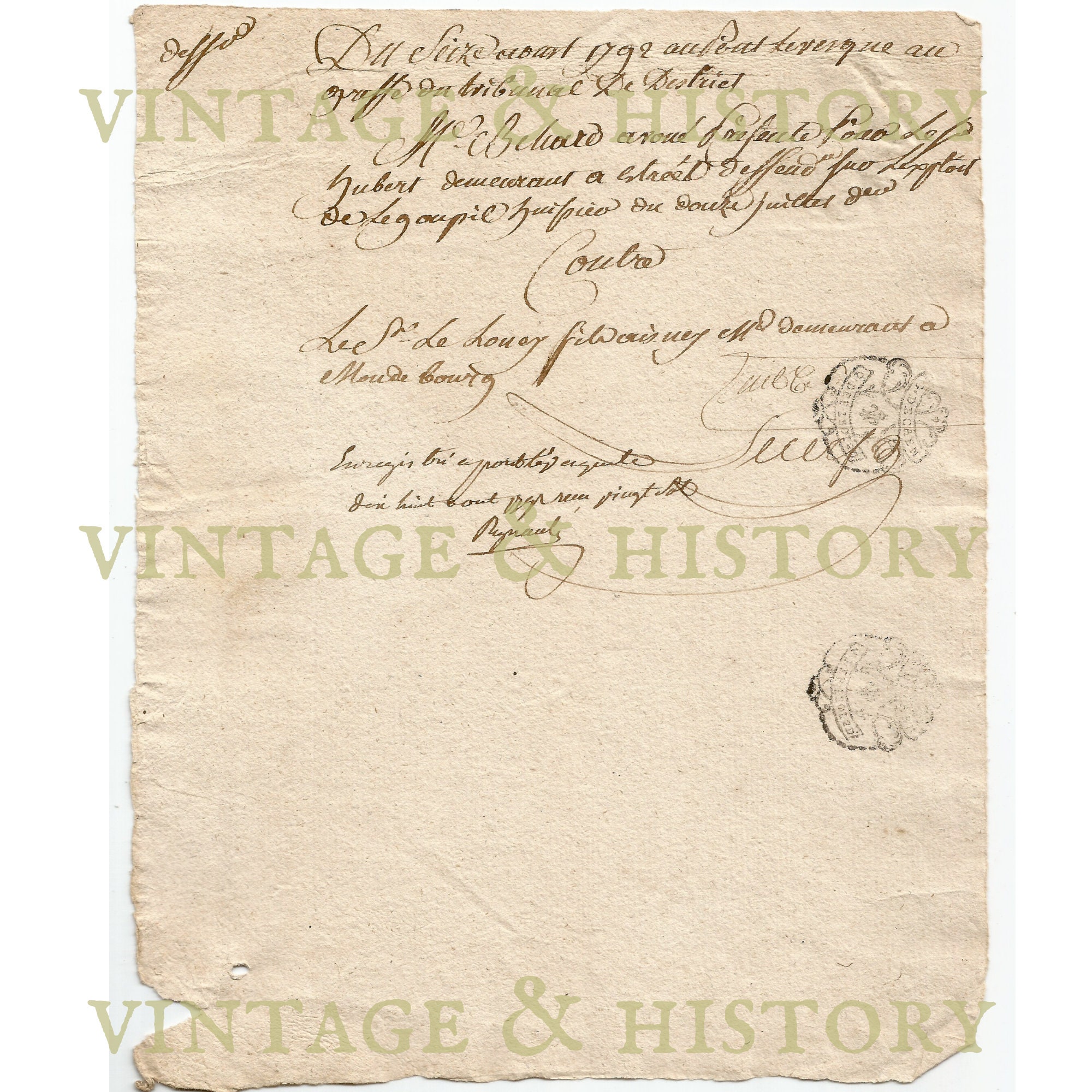 1700s, 11 Page Bundle {2}, French Papers, Handwritten, Calligraphy ...