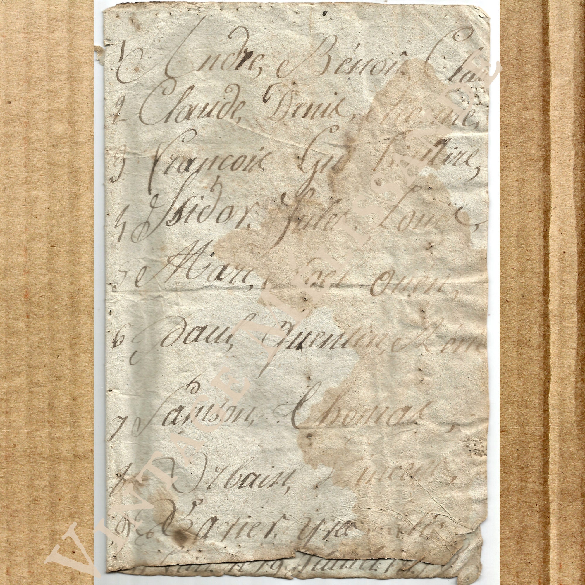 1800s Calligraphy, Old French Papers, Digital Download, Ephemera ...