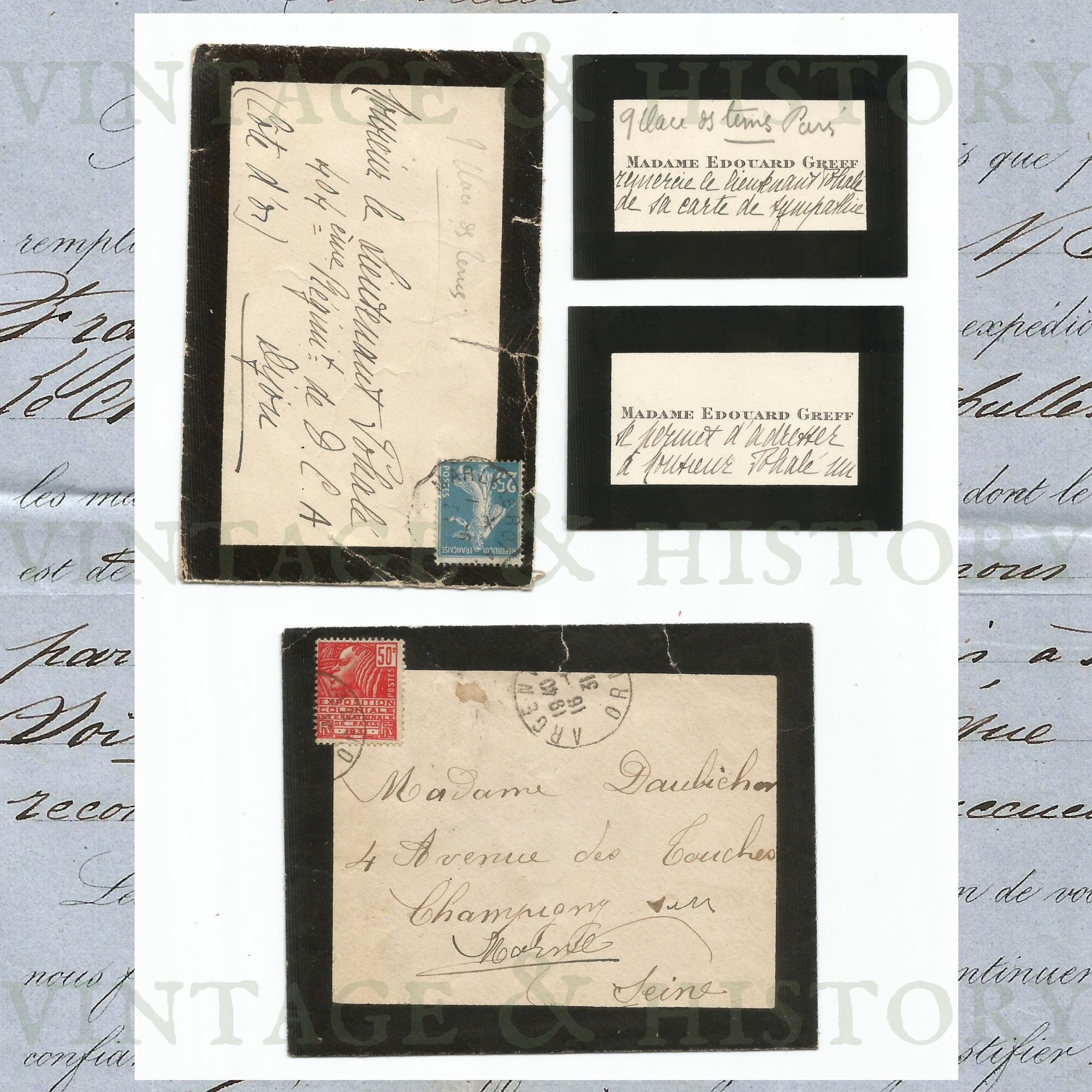 Assorted French Vintage Ephemera {bundle 5}, 46 Pieces, Printable Paper ...