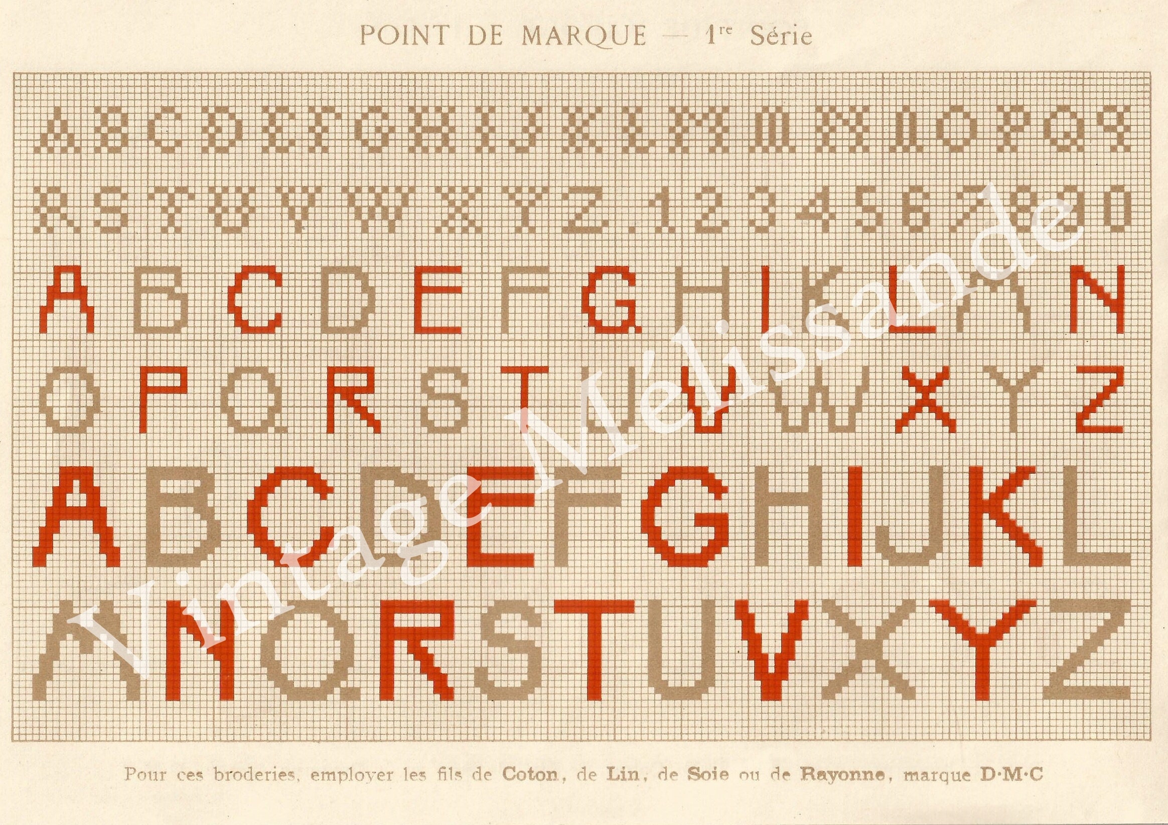 French Vintage Embroidery Patterns, Printable, Digital, Download ...