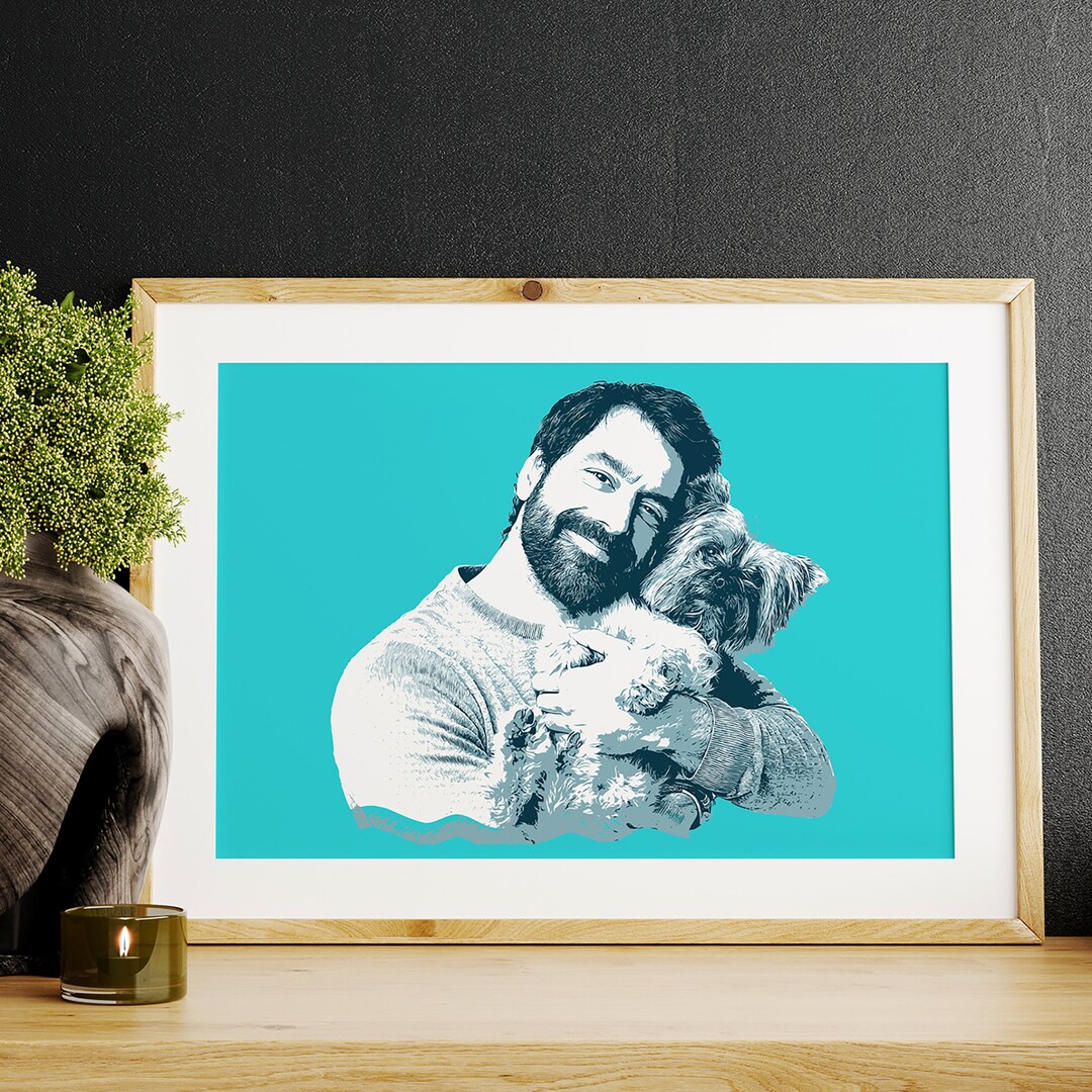 Personalized Couple Portrait Photography Drawing Etsy