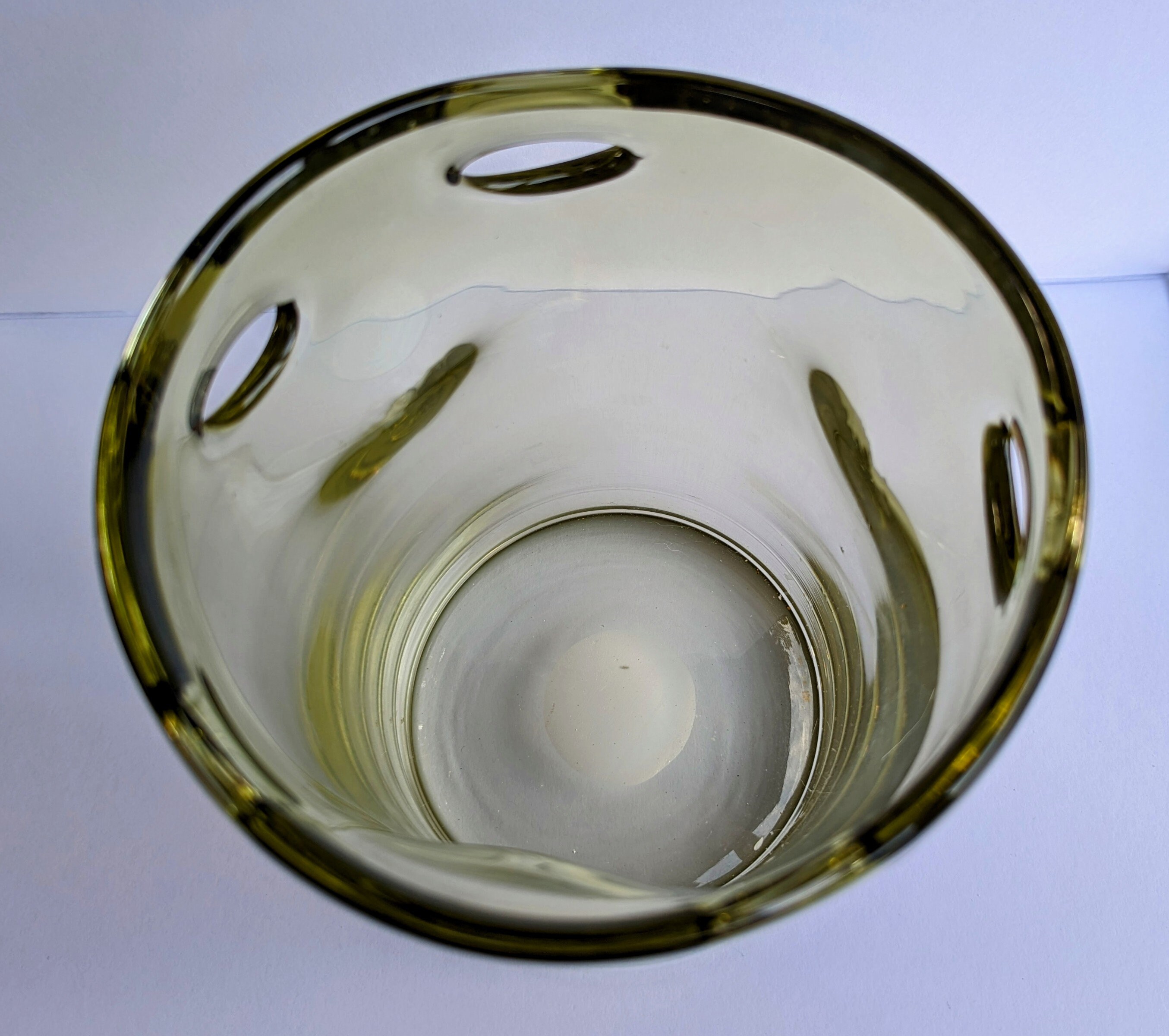 Blenko Style Green Glass Vase - Etsy