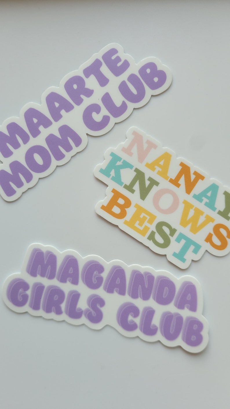 Ube Maganda Girls Club Sticker Filipino Sticker Pinay Mama - Etsy