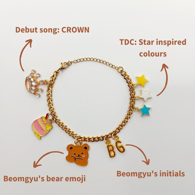 TXT Bracelet Beomgyu Charm Bracelet Dream Chapter Star - Etsy