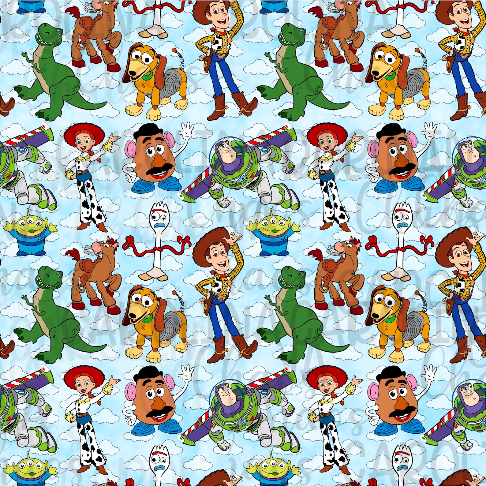 Toy Inspired Character Toy Story Seamless - Etsy