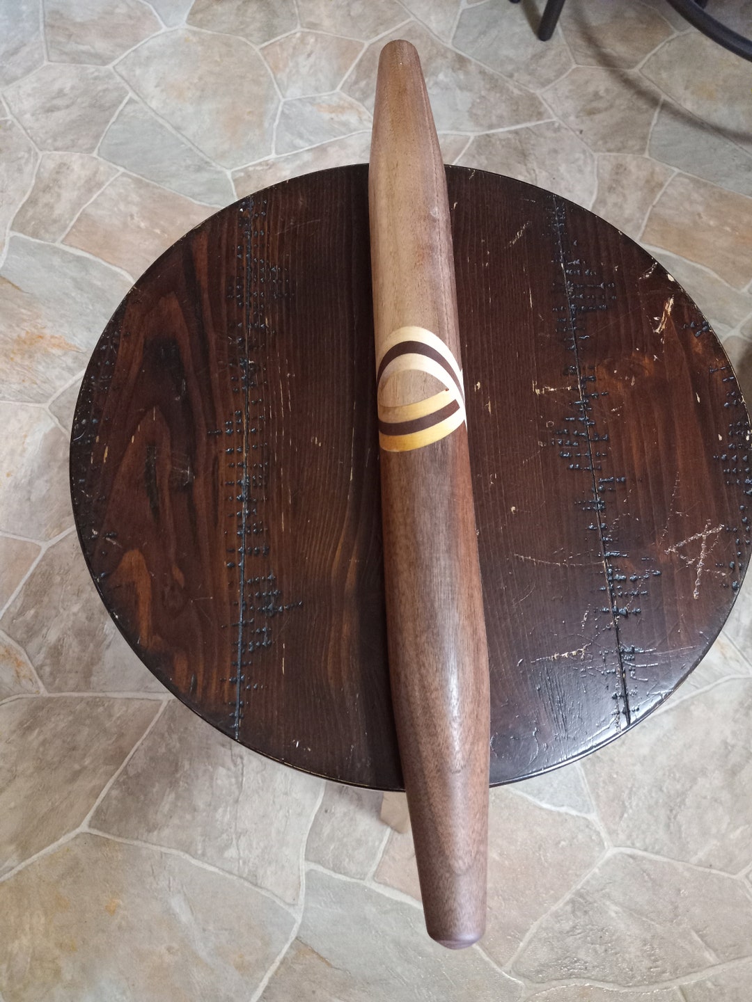 French Rolling Pin 20" Flat Center 4" Taper - Etsy