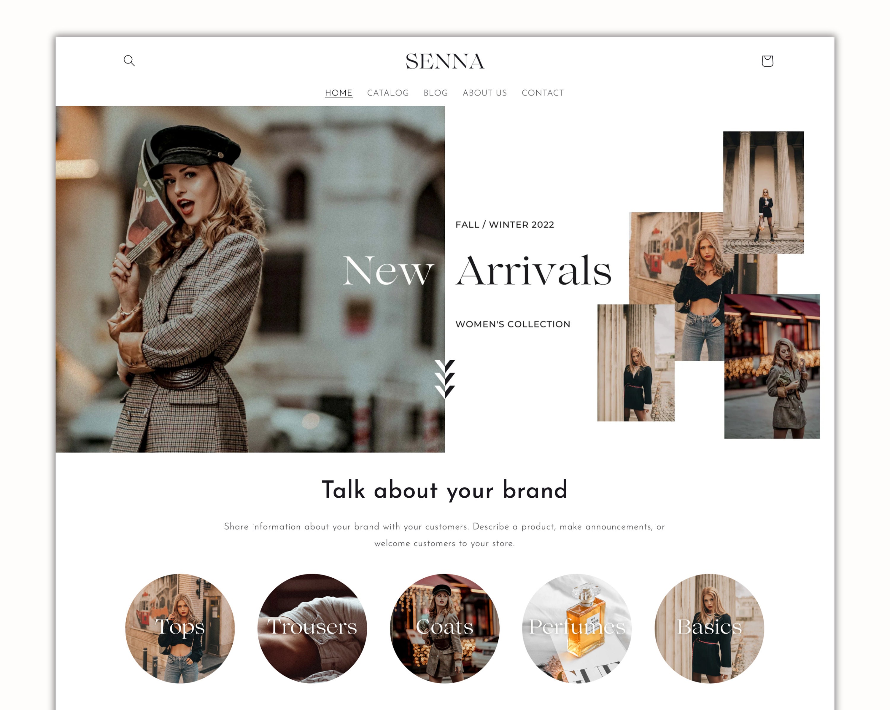 Shopify Theme Template - Aesthetic Shopify Template - Minimal Shopify ...