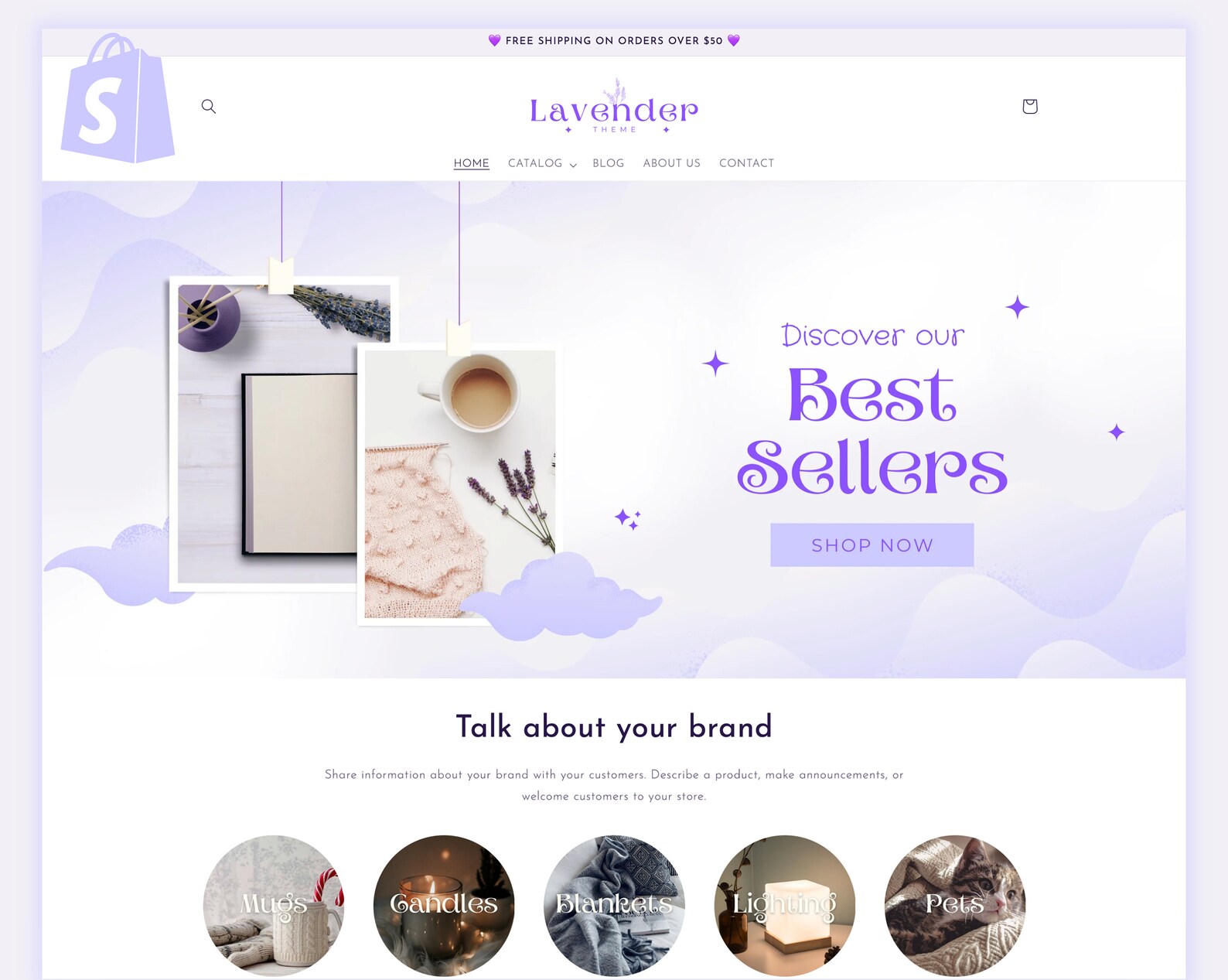 Shopify Theme Purple - Shopify Website Template - Shopify Design ...